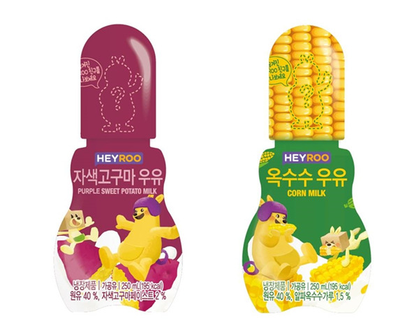 겨울철 간식 고구마·옥수수, 우유로 재탄생...HEYROO 2종 출시