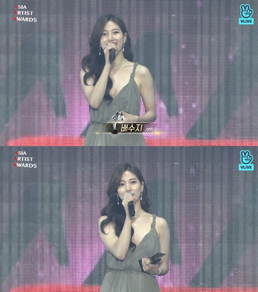 [2018 AAA] 배수지, 아시아 셀러브리티상 수상 "'배가본드'서 좋은 모습 보일 것"