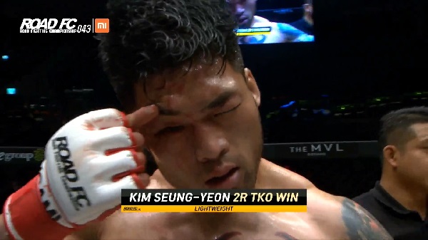 ‘로드FC’ 김승연, 기노주 상대 7초 만에 TKO승...역대 최단시간 승리 ‘동률’