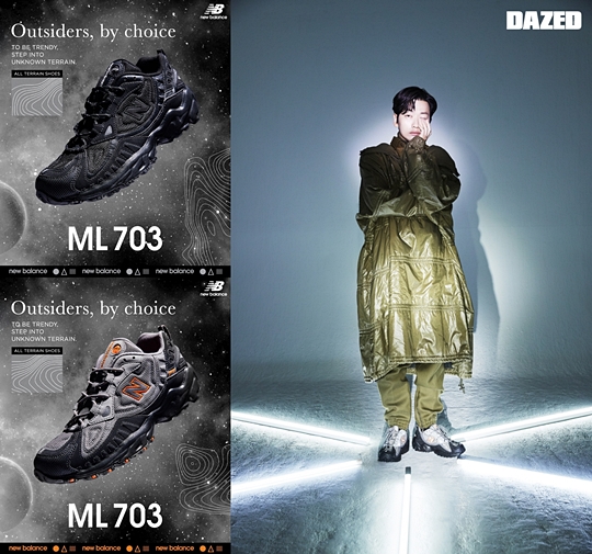 뉴발란스X이동휘, 도시·아웃도어 감성 트레일화 ‘ML703’ 화보공개
