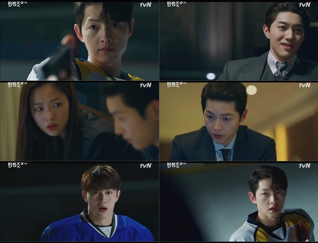 ‘빈센조’ 송중기, 곽동연 쏜 총에 쓰러졌다...빌런 절대강자 이경영 등장