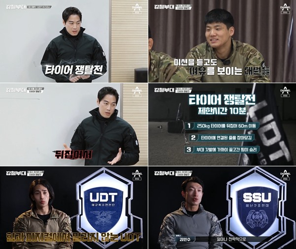 SSU-UDT, 250kg 타이어 쟁탈전 데스매치...정종현 "자신있는 종목"