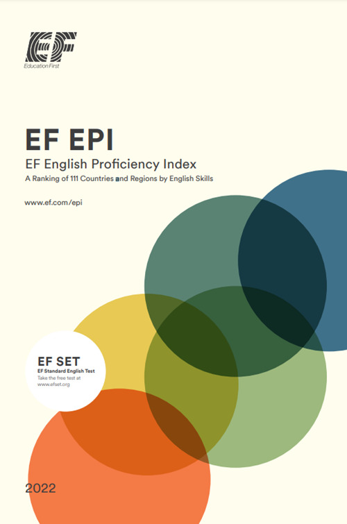 22년도 EF 영어능력지수 발표...한국, 전년대비 8계단 상승해 36위