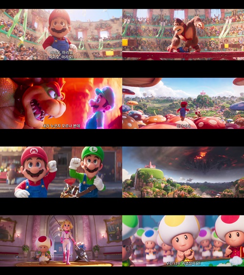 '슈퍼 마리오 브라더스' 2차 예고편&캐릭터 포스터 6종 공개