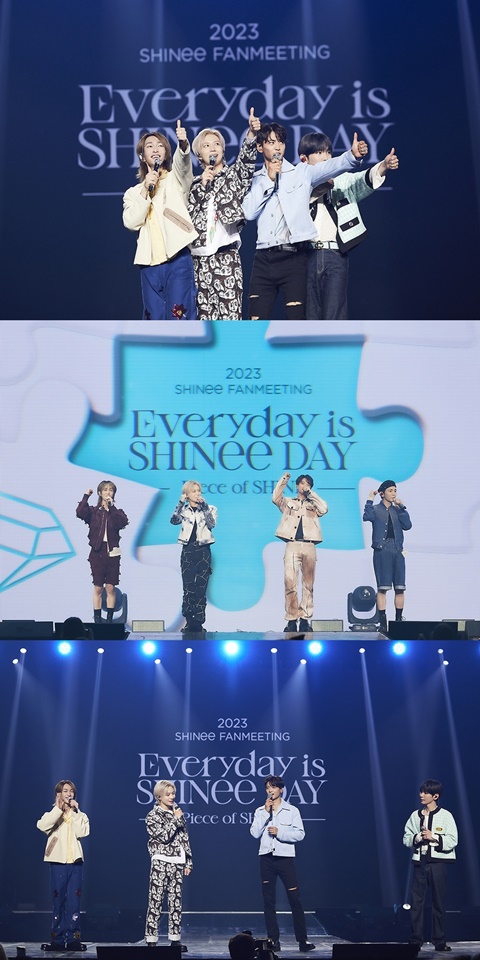 샤이니 15주년 팬미팅 “컴백→콘서트 올해는 ‘샤이니의 해”