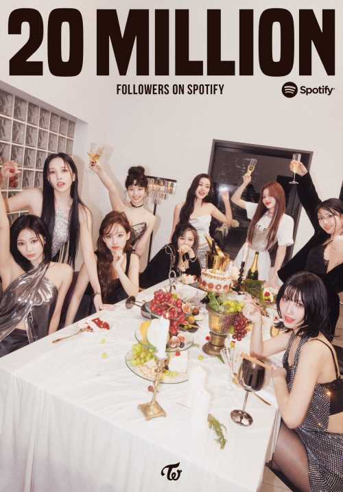 트와이스, 스포티파이 팔로워 2000만…누적 스밍 100억↑