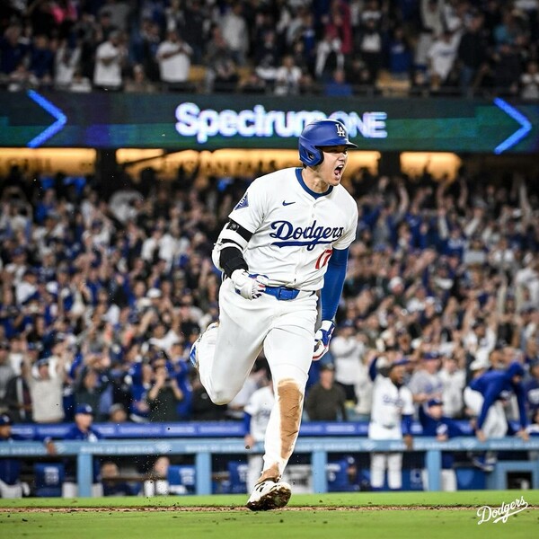 LA 다저스, 3년 연속 지구 우승...오타니 결승타