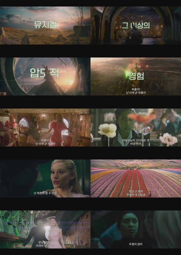 ‘위키드' 대한민국 단독 예고편 공개 “뮤지컬 그 이상의 압도적 경험"