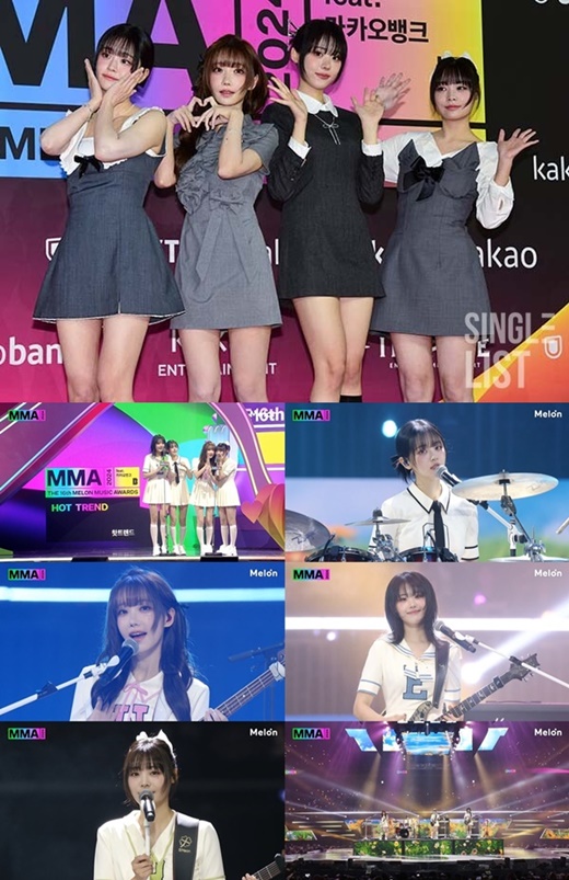 QWER, 'MMA' 핫트렌드상 "오프닝 무대 영광…큰 선물 받아 행복"