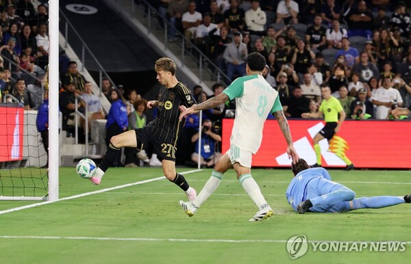 '손흥민 최고평점 8.1' LAFC, PO 1R 첫 경기서 오스틴 제압