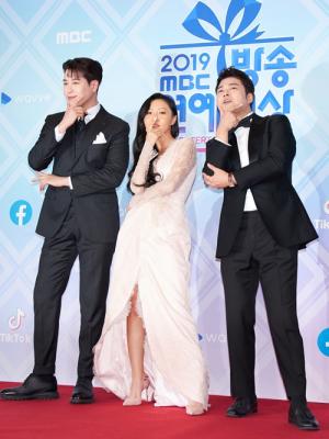 [포토] 전현무-화사-피오, MBC 연예대상 3MC