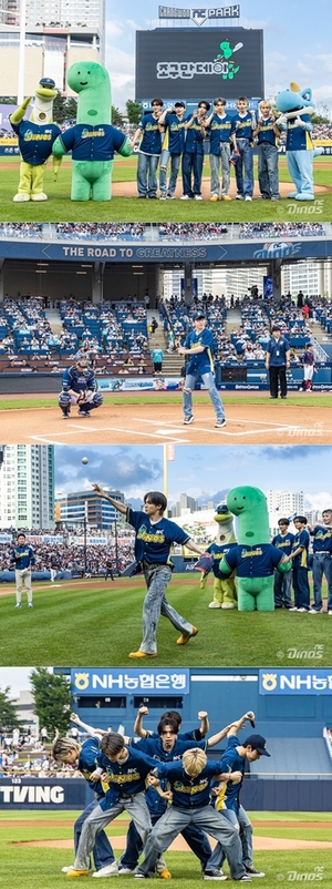 엘라스트 첫 프로야구 시구·시타 성료...'Gasoline' 무대까지