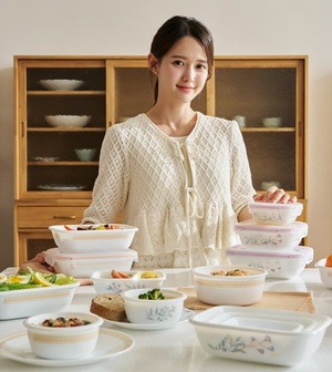 남보라, 코렐 코디네이츠 ‘밀크글라스 스토리지’ 캠페인